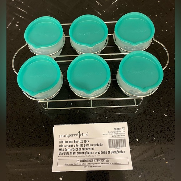 Pampered Chef | Kitchen | Pampered Chef Mini Freezer Bowls Rack 0181 ...
